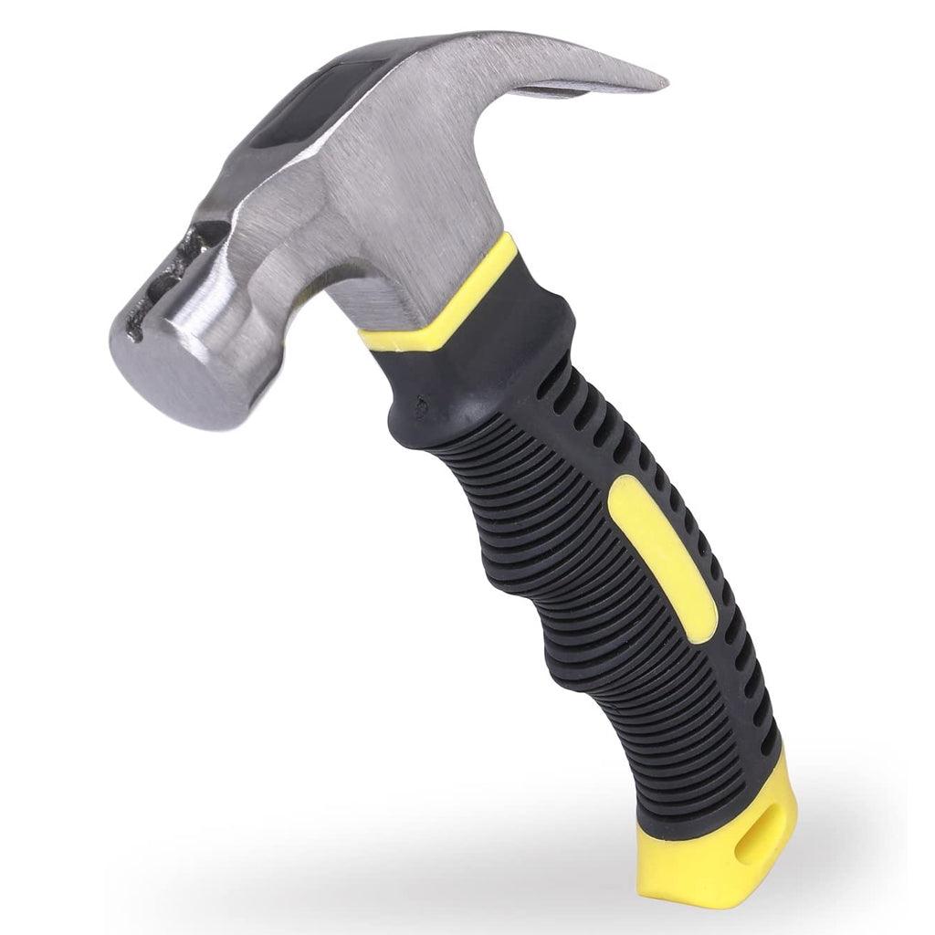 Small Hammer Stubby Mini Claw Hammers Short Handle Rubber Grip – TruVeli